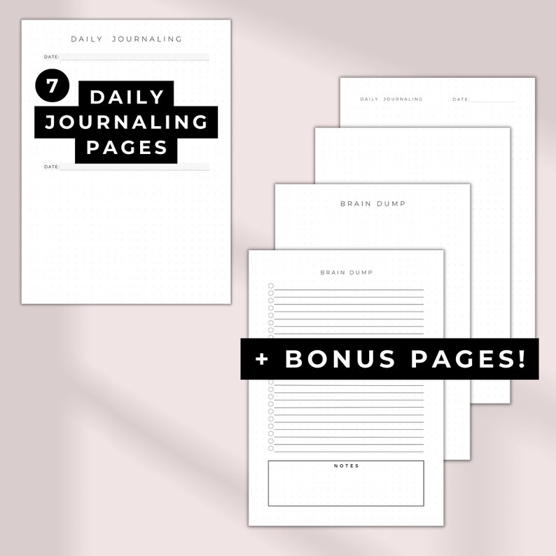 PREMADE BULLET JOURNAL Printable Goal Setting Workbook, Bullet ...