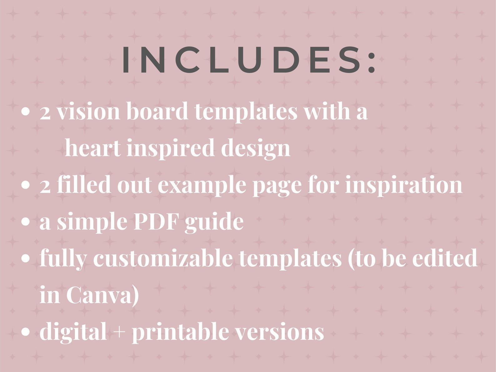 Printable 2024 Vision Board, Printable Pdf Mood Board for Women ...