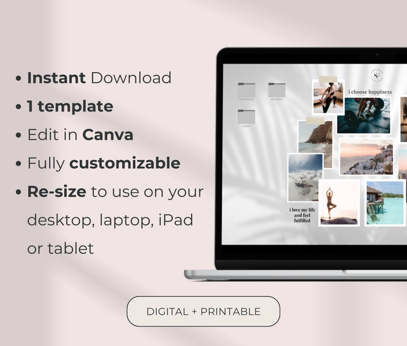 VISION BOARD 2024 Desktop Wallpaper Vision Board Canva, Vision Board ...