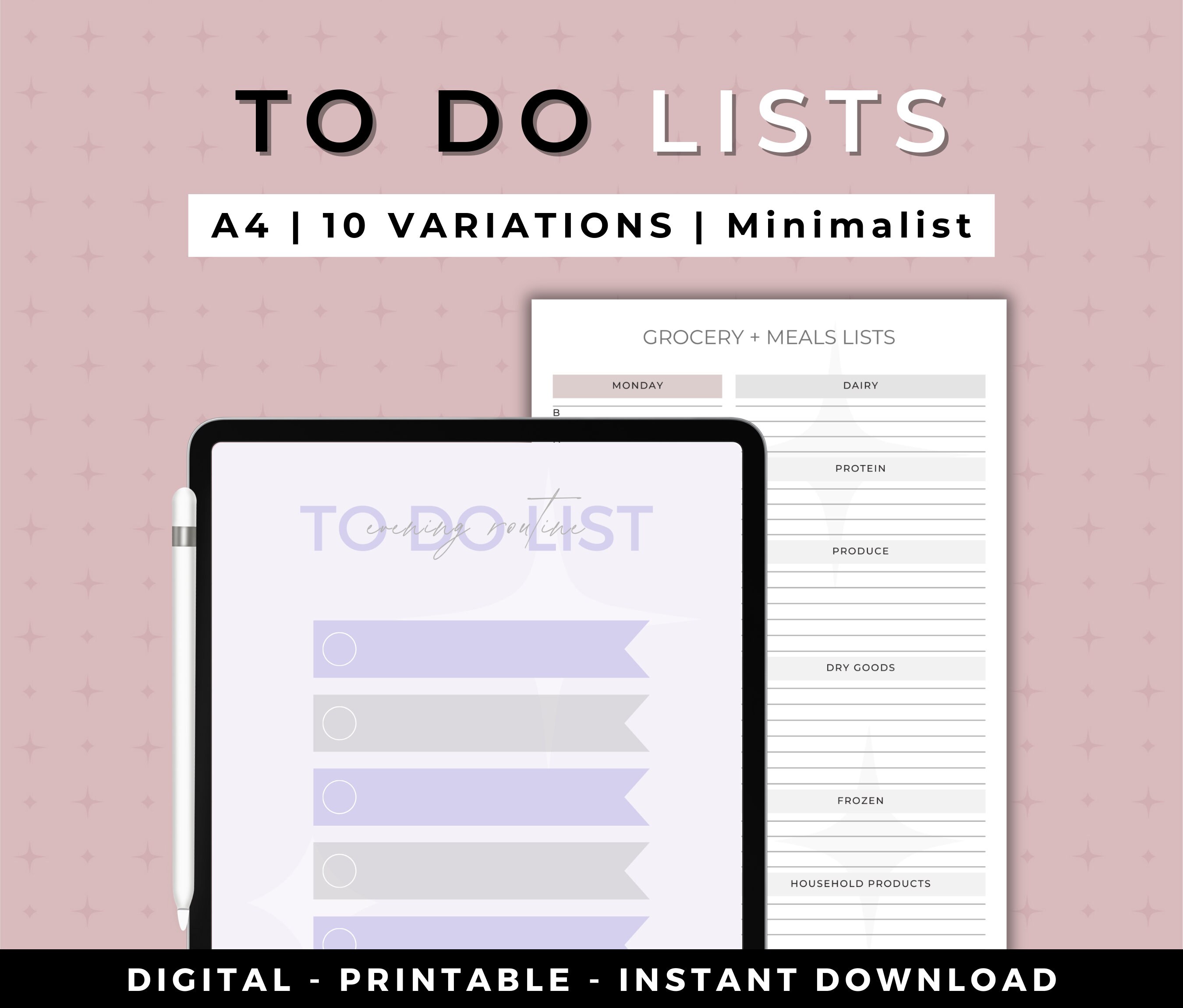Cute iPad to Do Template, Digital to Do List Goodnotes Template ...