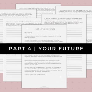 Divorce Journal With Prompts, Divorce Therapy Workbook, Divorce Therapy ...