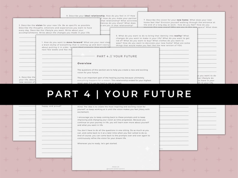 Divorce Journal With Prompts, Divorce Therapy Workbook, Divorce Therapy ...