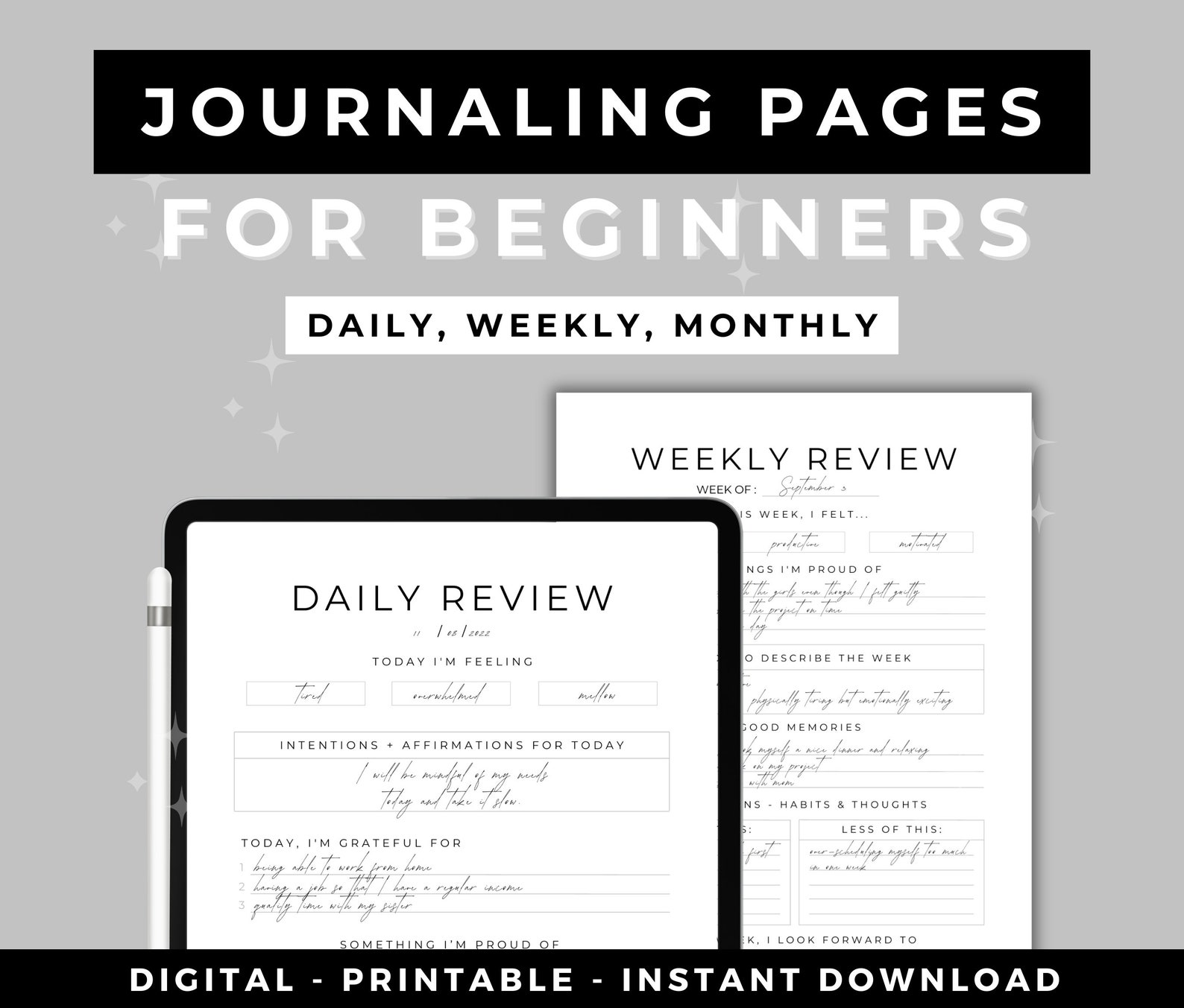 Daily Journal Prompts Shadow Work Journal Digital, Journal Prompts for ...