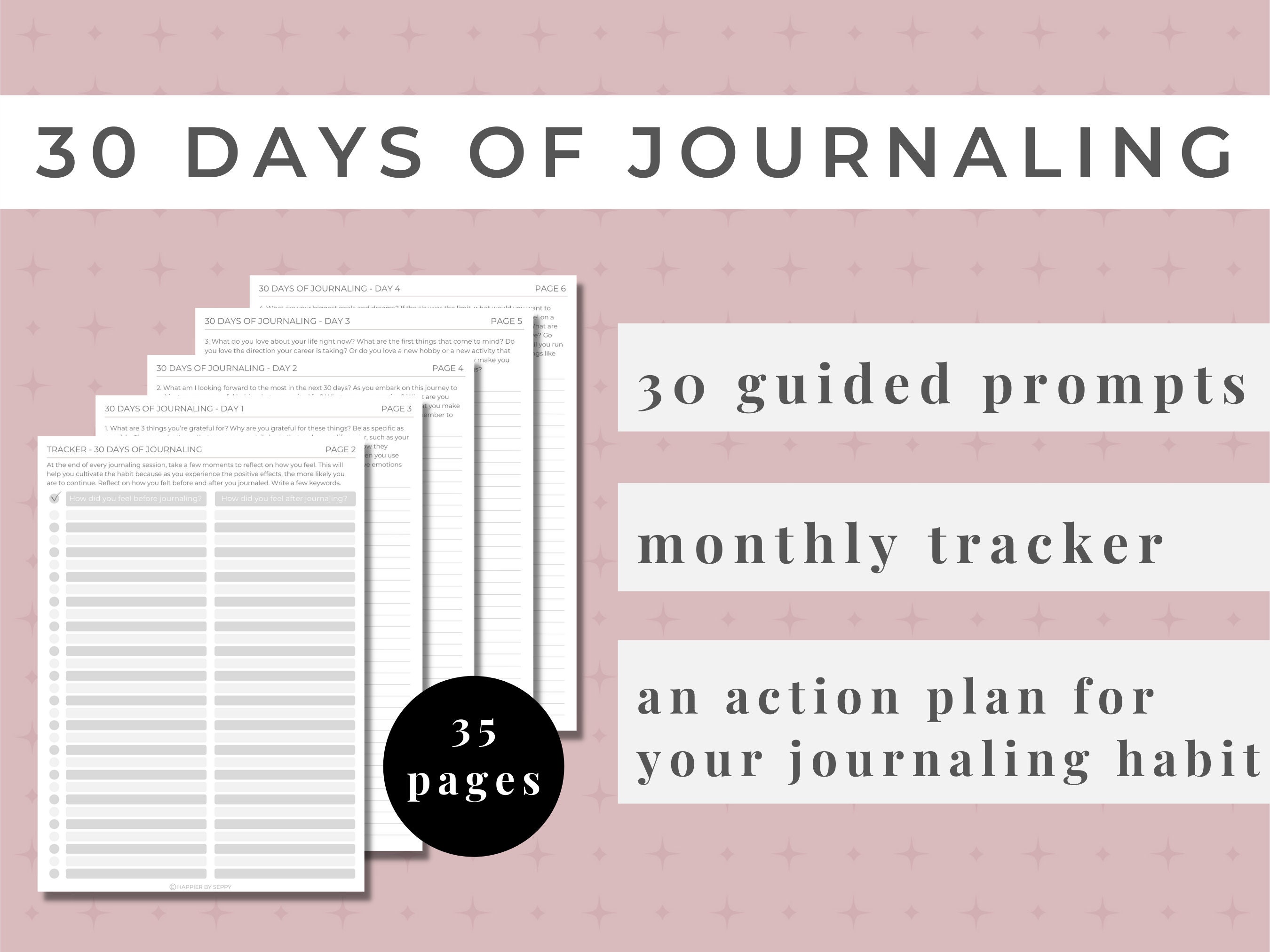 Digital Journal Prompts, Guided Journal With Prompts, Digital Workbook ...