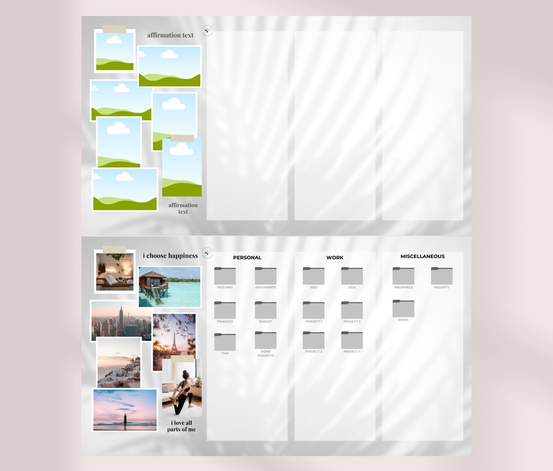 VISION BOARD 2024 Desktop Wallpaper 2024 Vision Board Canva, Vision ...