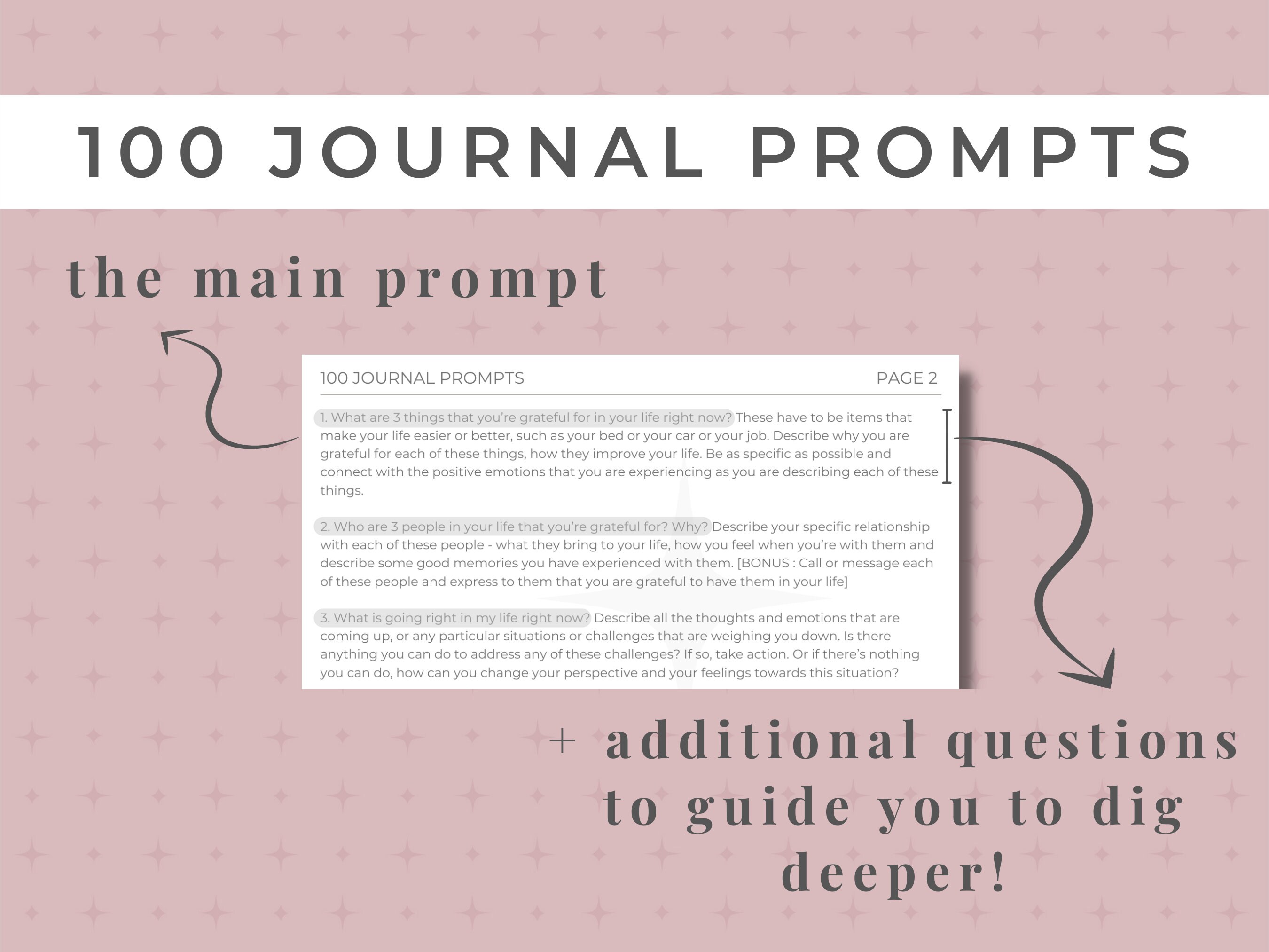 Digital Journal Prompts, Guided Journal With Prompts, Digital Workbook ...