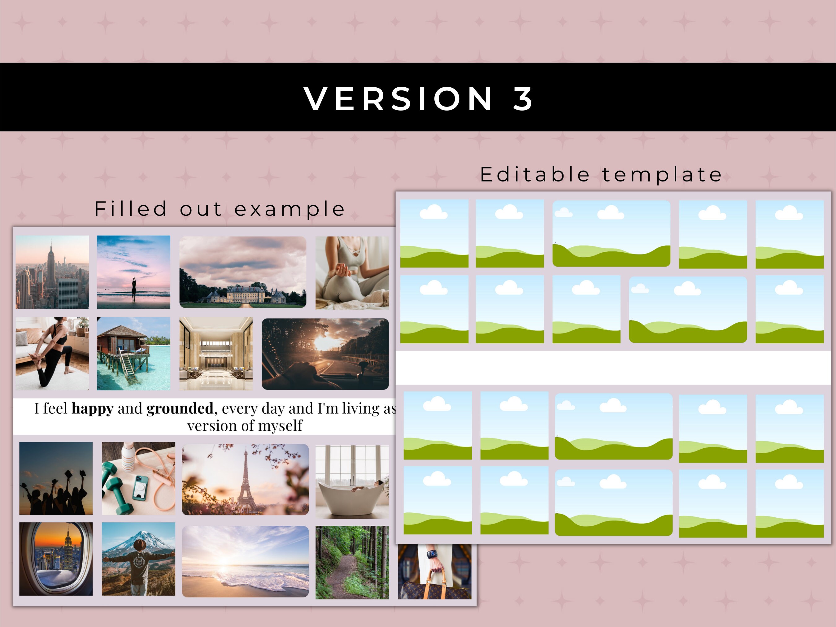 Printable 2024 Vision Board Printable Pdf Mood Board for - Etsy Canada