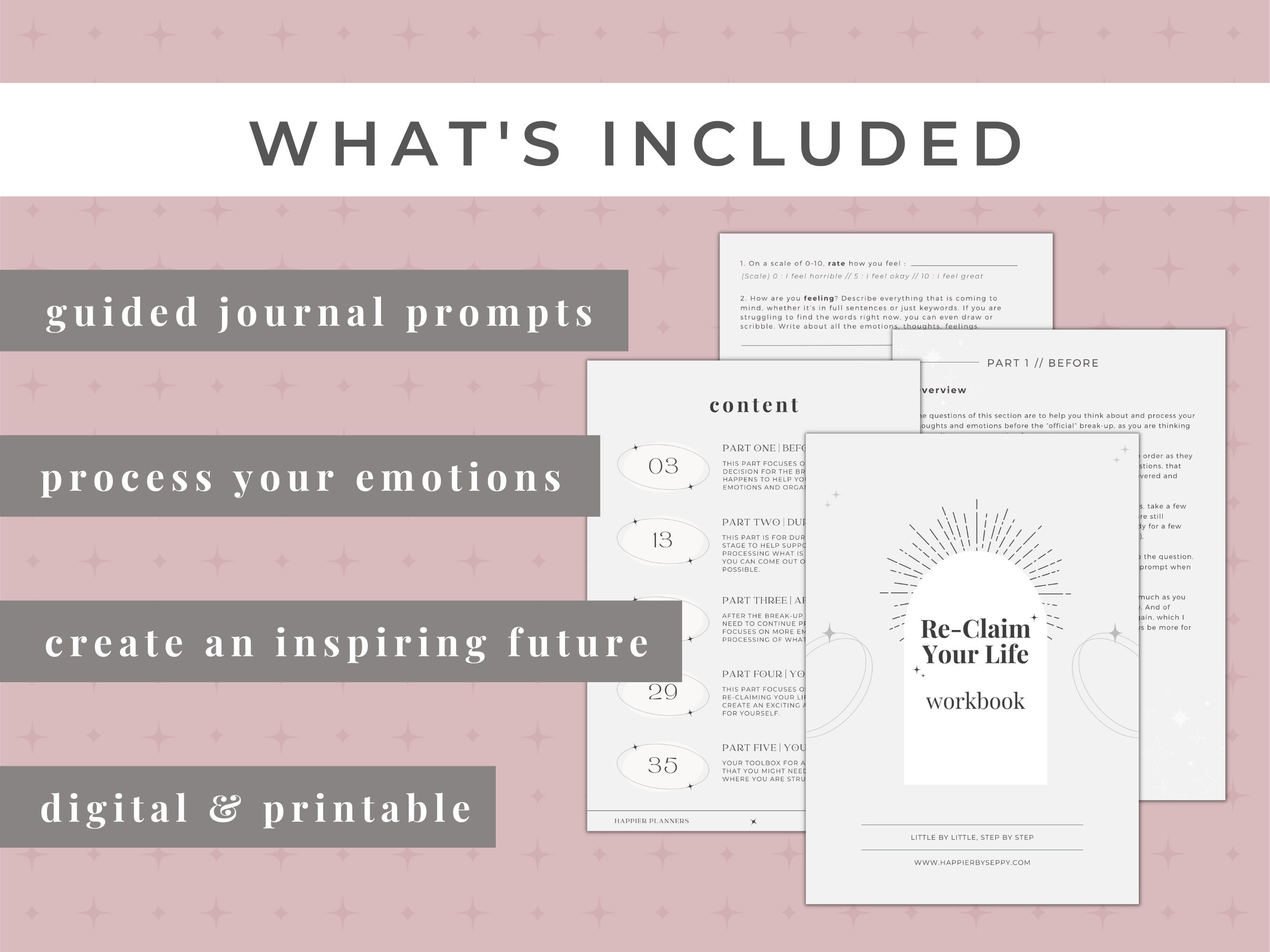 Divorce Journal With Prompts, Divorce Therapy Workbook, Divorce Therapy ...