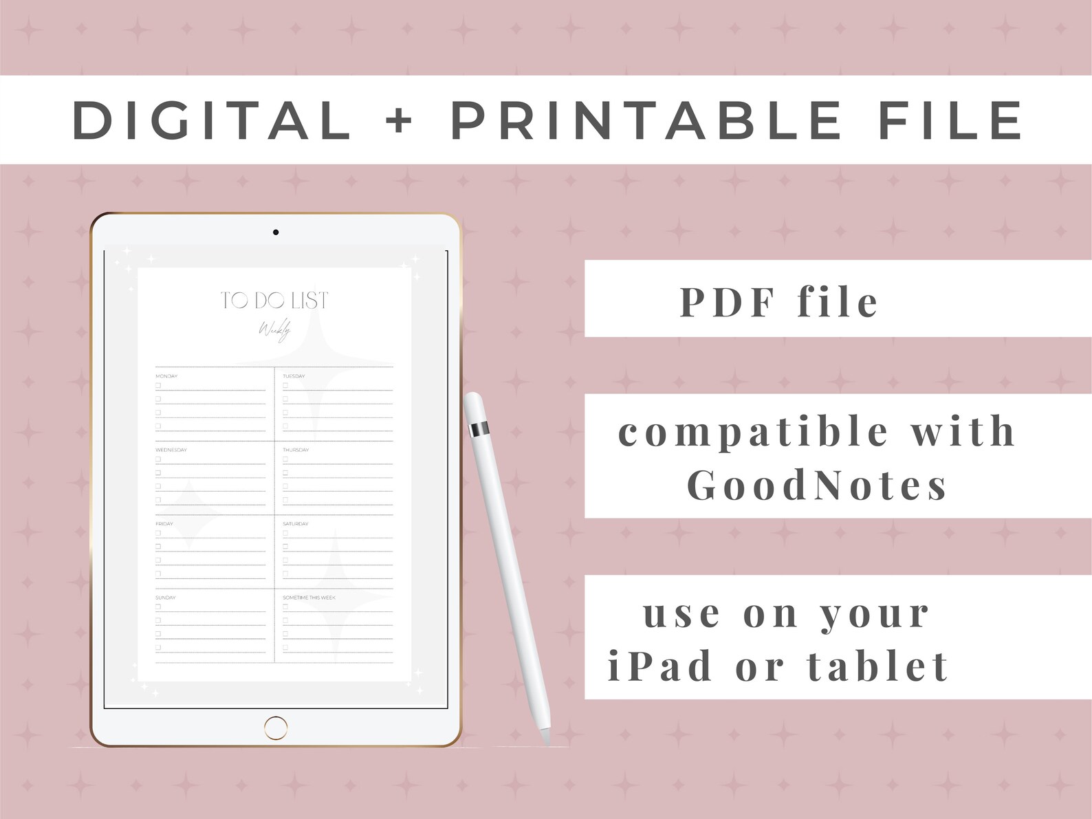 Daily Routine Planner, Daily Checklist, My Daily Planner, Cute iPad to ...