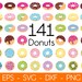 Donut SVG Bundle - Sprinkle Donut Svg - Colorful Donut Svg - Donut With ...