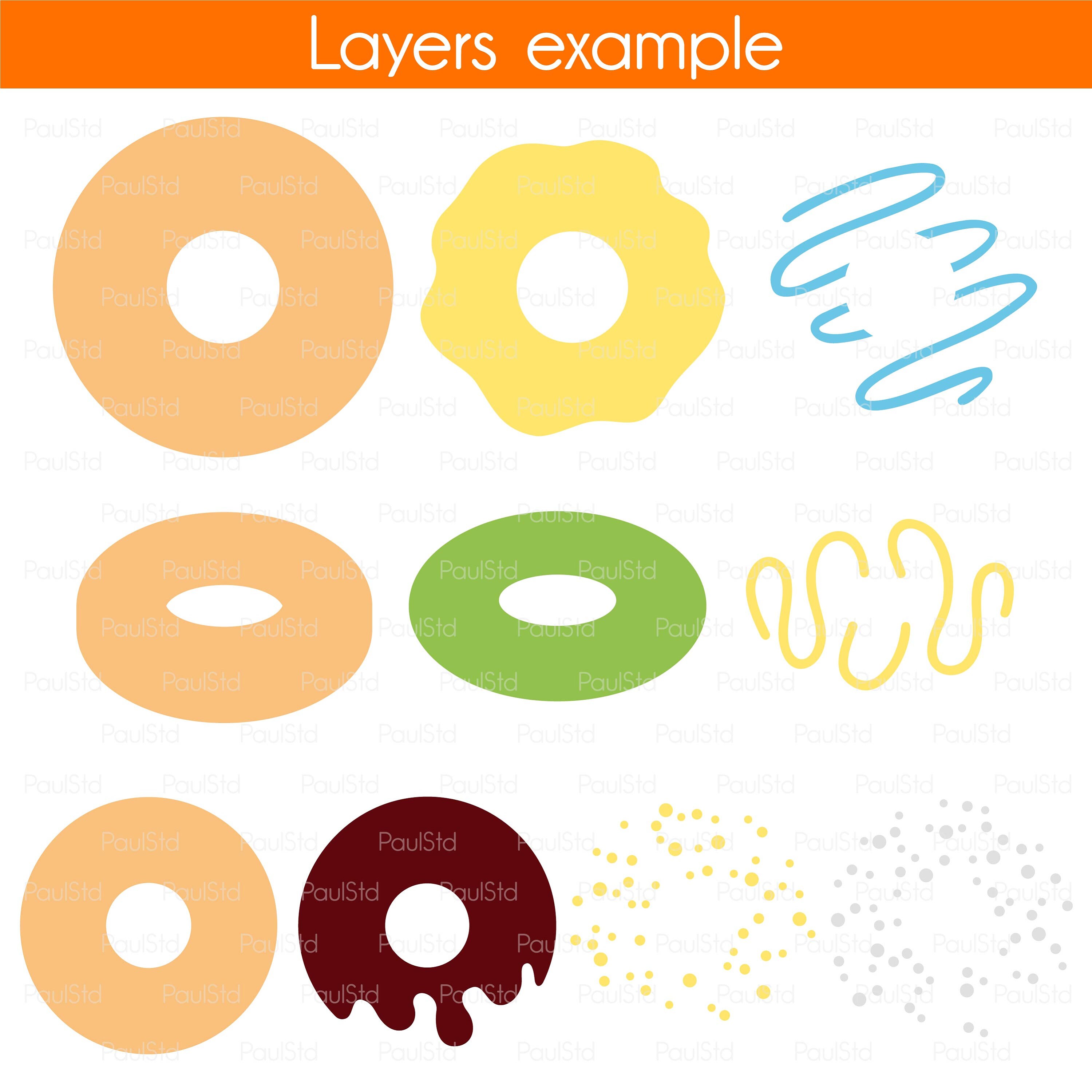 Donut SVG Bundle - Sprinkle Donut Svg - Colorful Donut Svg - Donut With ...