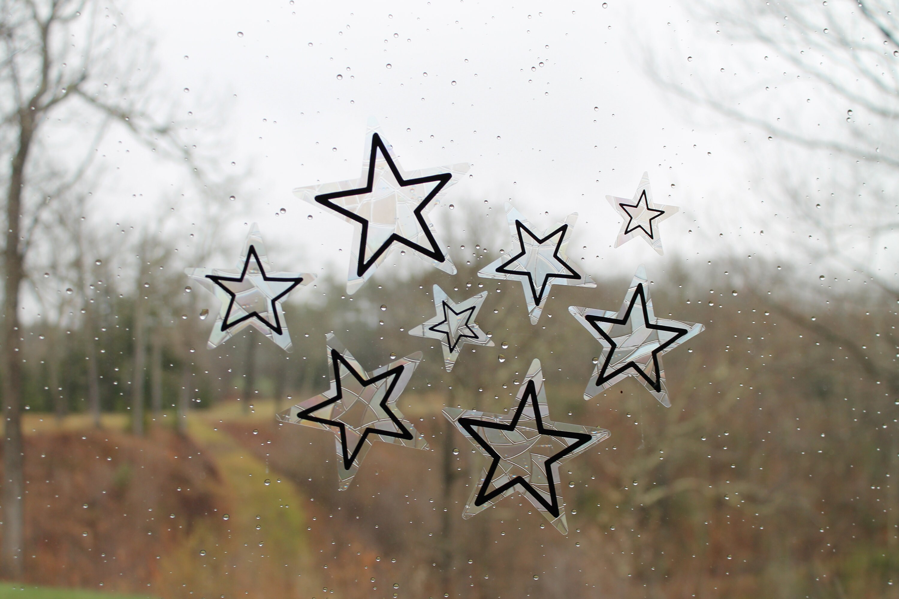 Stars Window Clings Static Window Clings Prism Suncatchers Rainbow ...