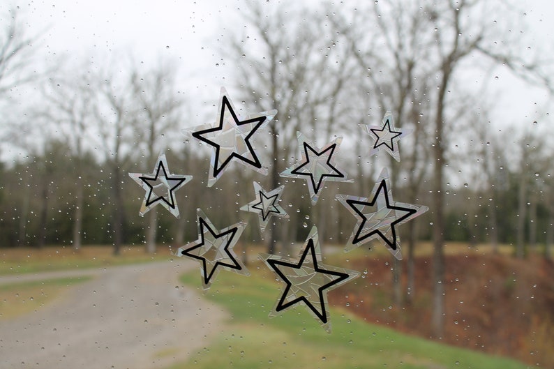 Stars Window Clings Static Window Clings Prism Suncatchers Rainbow ...