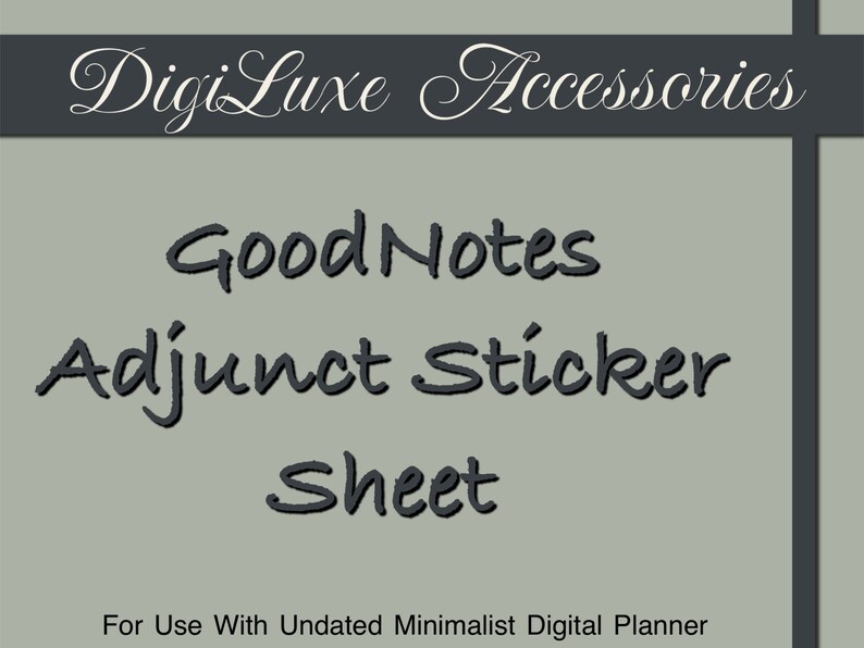 Goodnotes Sticker Sheet and Sticker PNGS Planner Digital Stickers for ...