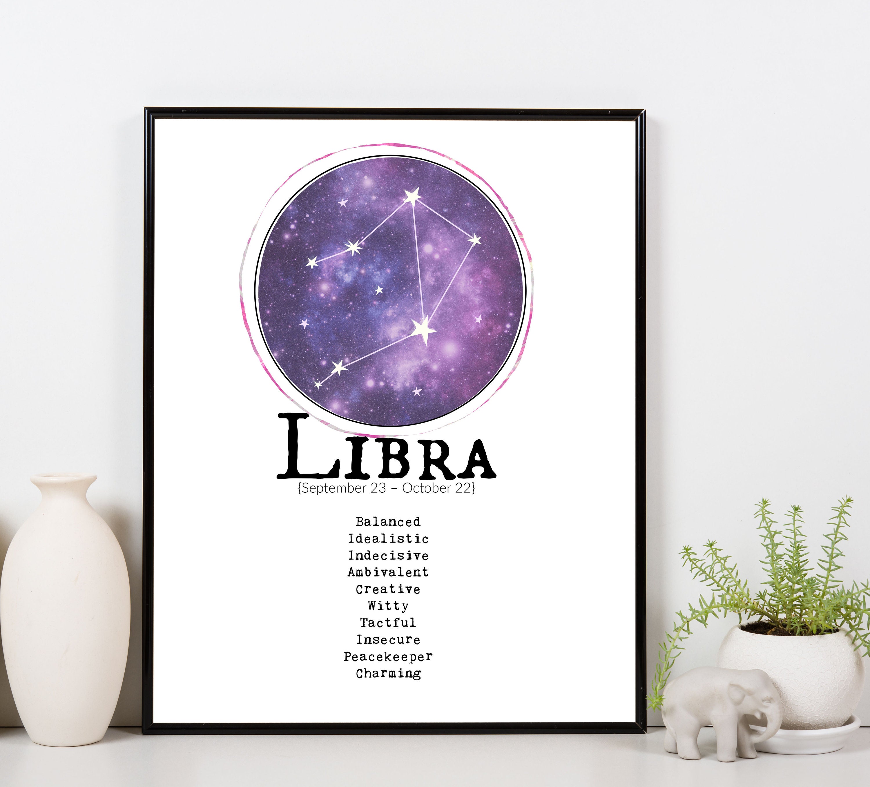 LIBRA | PRINTABLE Art | Zodiac Sign | Personality Traits | LIBRA ...