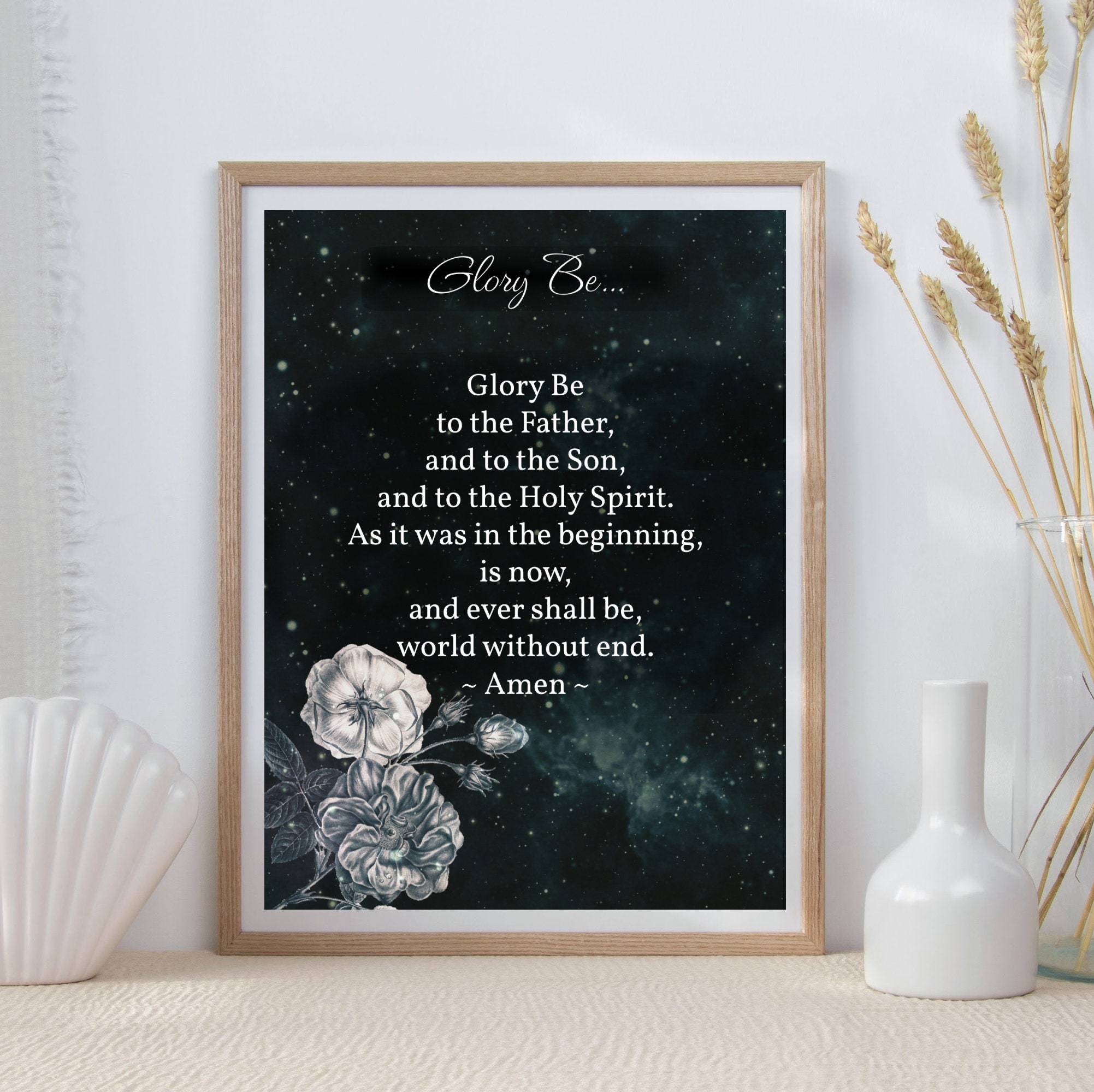 Glory Be Prayer PRINTABLE Inspirational Encouraging Motivational - Etsy