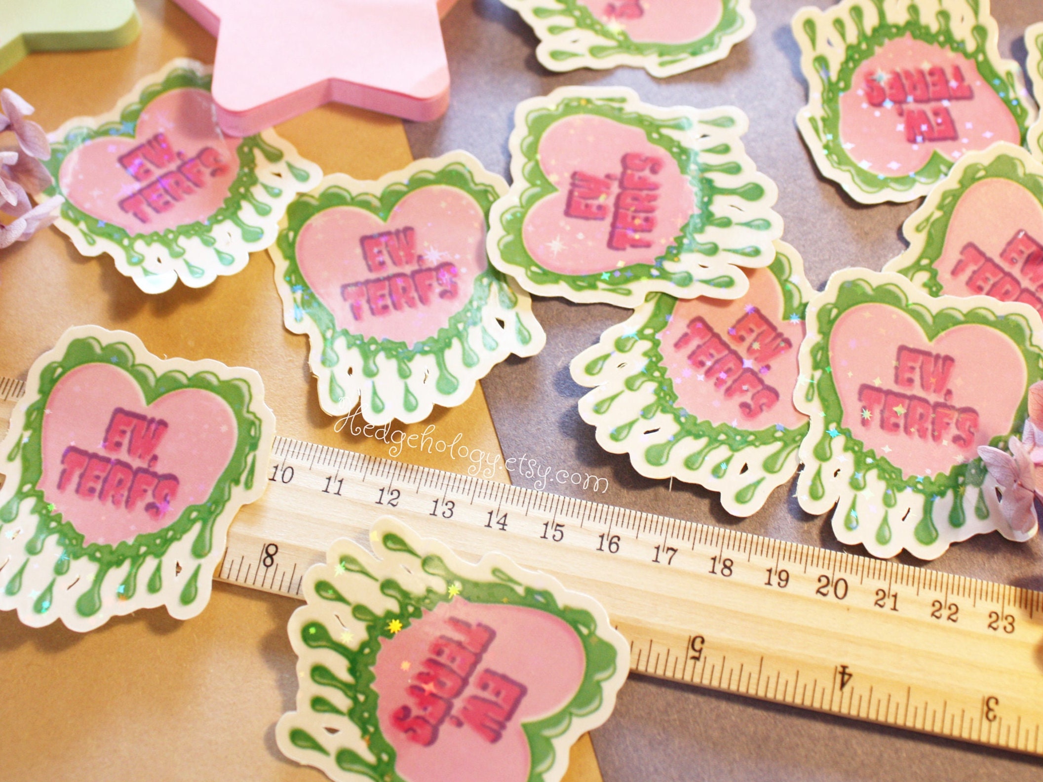 Melting Heart Trans Rights Sticker, Anti Terf - Etsy