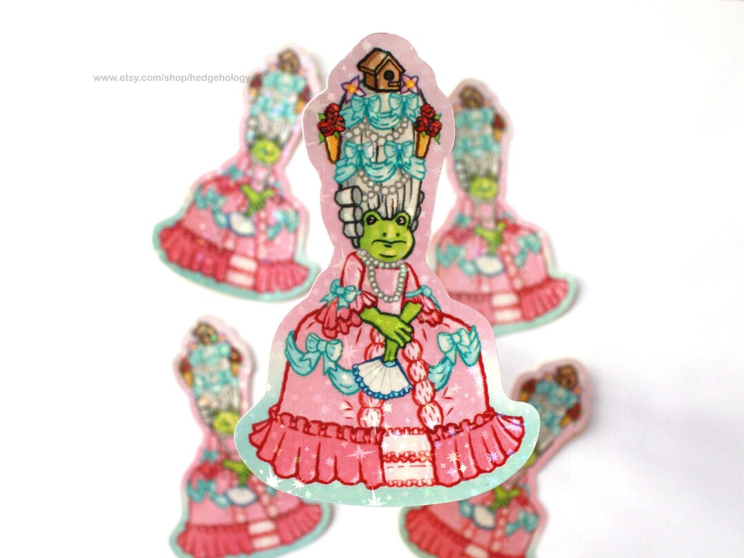 Kawaii Rococo Frog Sticker, Cute Frog Sticker for Frog Lovers - Etsy UK