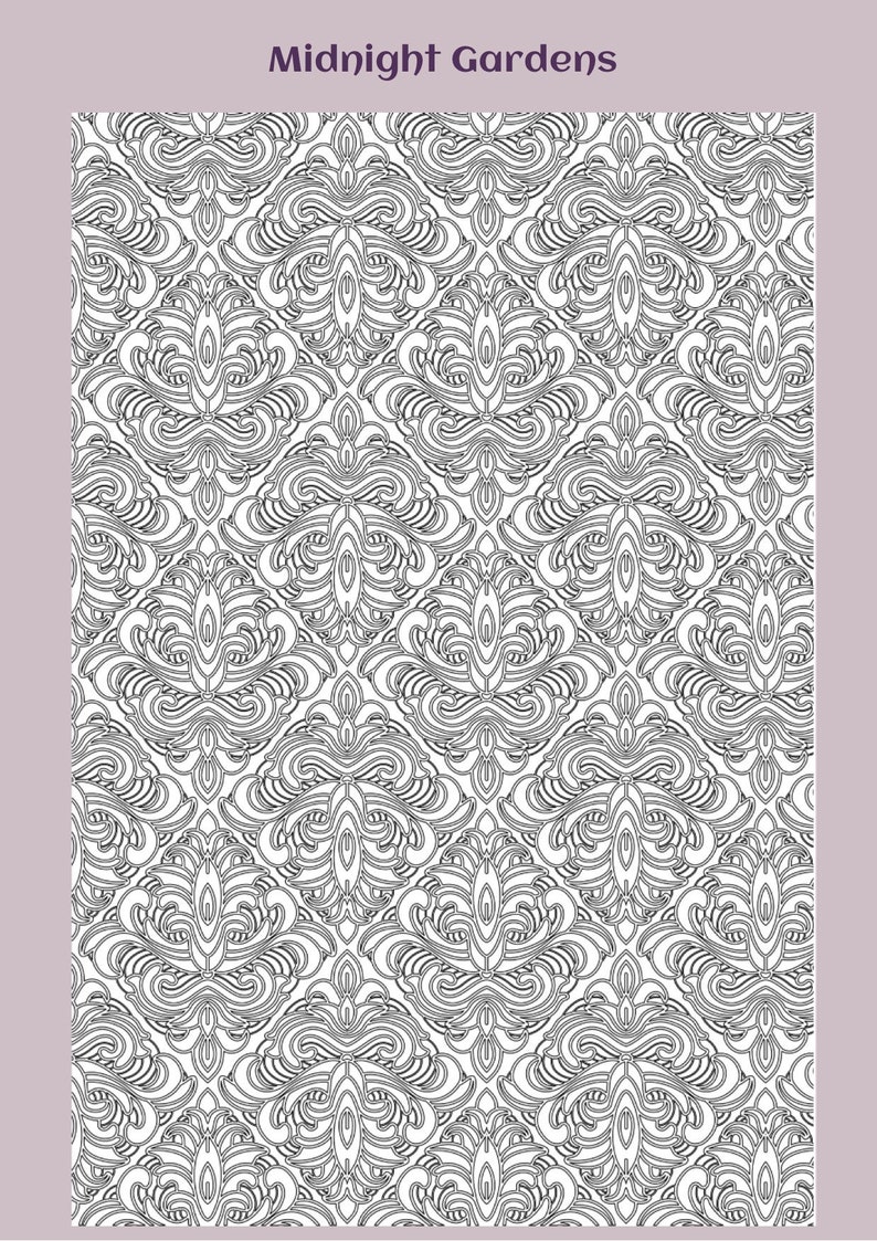 5 X Intricate Colouring Pages for Hours of Focussed Colouring - Etsy