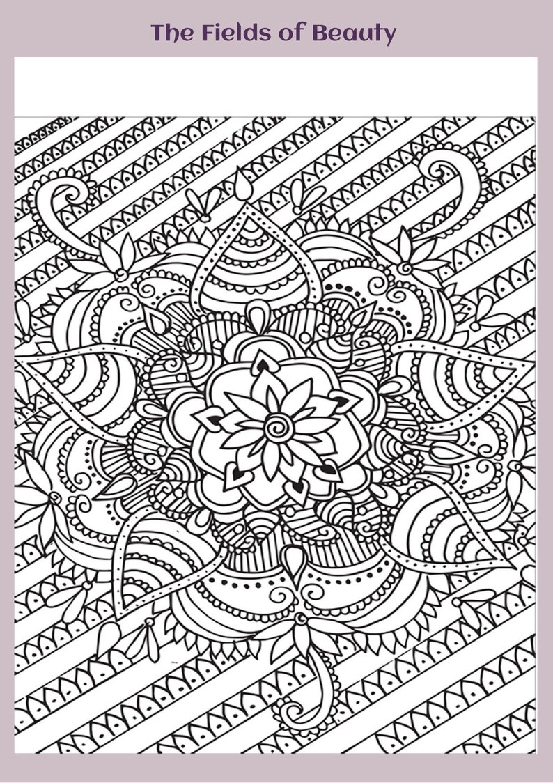 5 X Intricate Colouring Pages for Hours of Focussed Colouring - Etsy