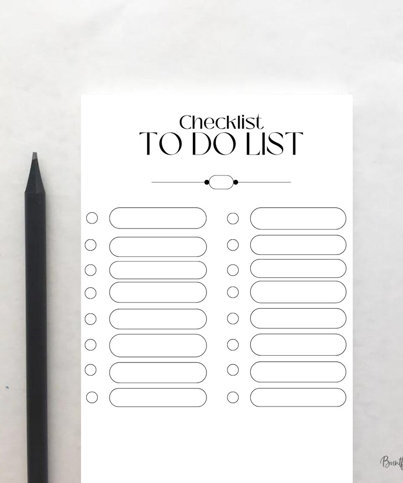 Check List to Do Listpages for Daily Tasks Daily Routines - Etsy