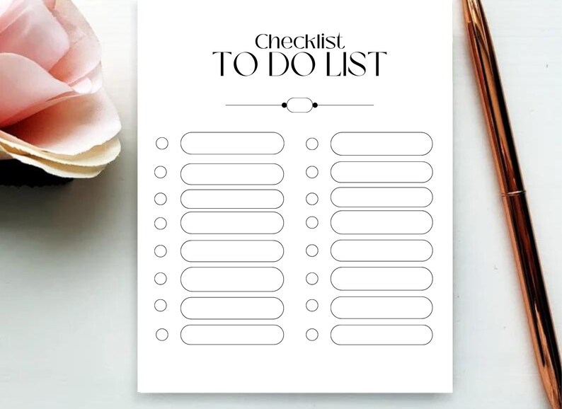 Check List to Do Listpages for Daily Tasks Daily Routines - Etsy