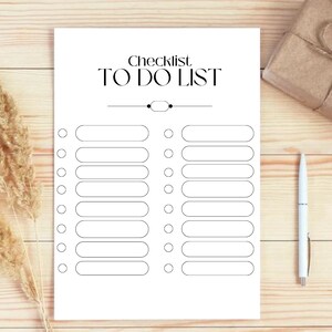 Check List to Do Listpages for Daily Tasks Daily Routines - Etsy