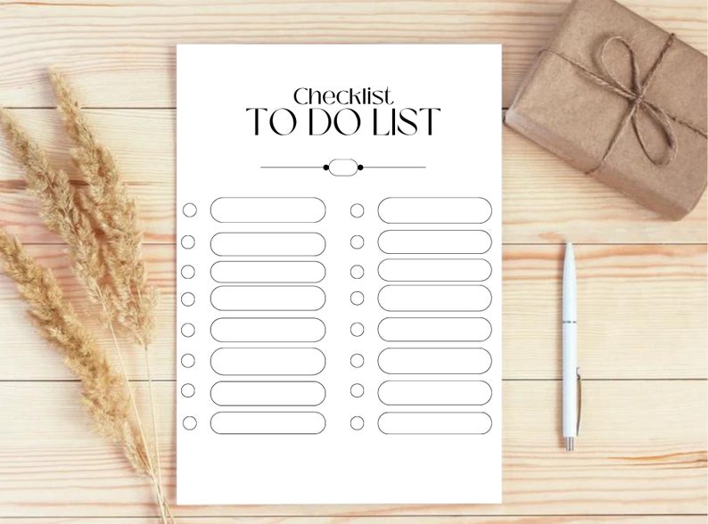 Check List to Do Listpages for Daily Tasks Daily Routines - Etsy