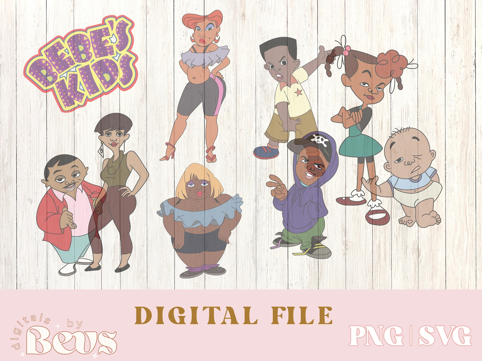 Bebe's Kids Svgs, Bebe's Kids Png, 90's Cartoons, Bebe's Kids Clipart ...