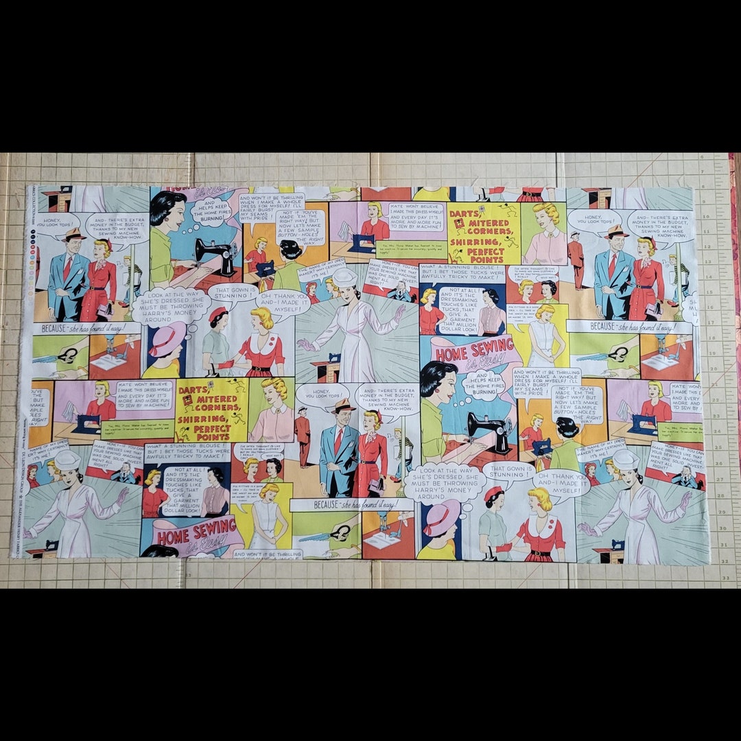 Comic Fabric Home Sewing is Easy Alexander Henry for Deleon Design ...