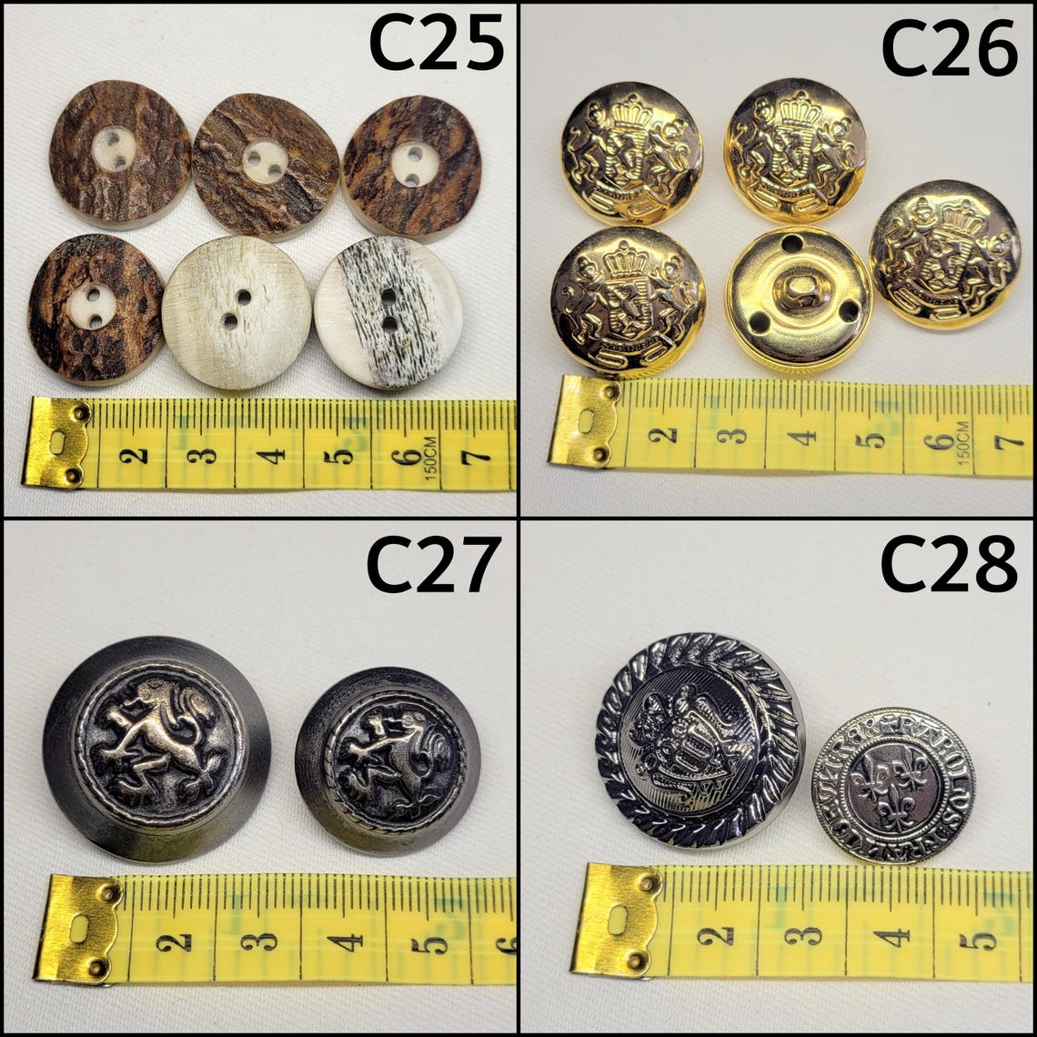 Vintage Buttons! 1940s 50s 60s 70s 80s 90s Buttons Various Sizes ...