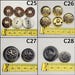 Vintage Buttons! 1940s 50s 60s 70s 80s 90s Buttons Various Sizes ...