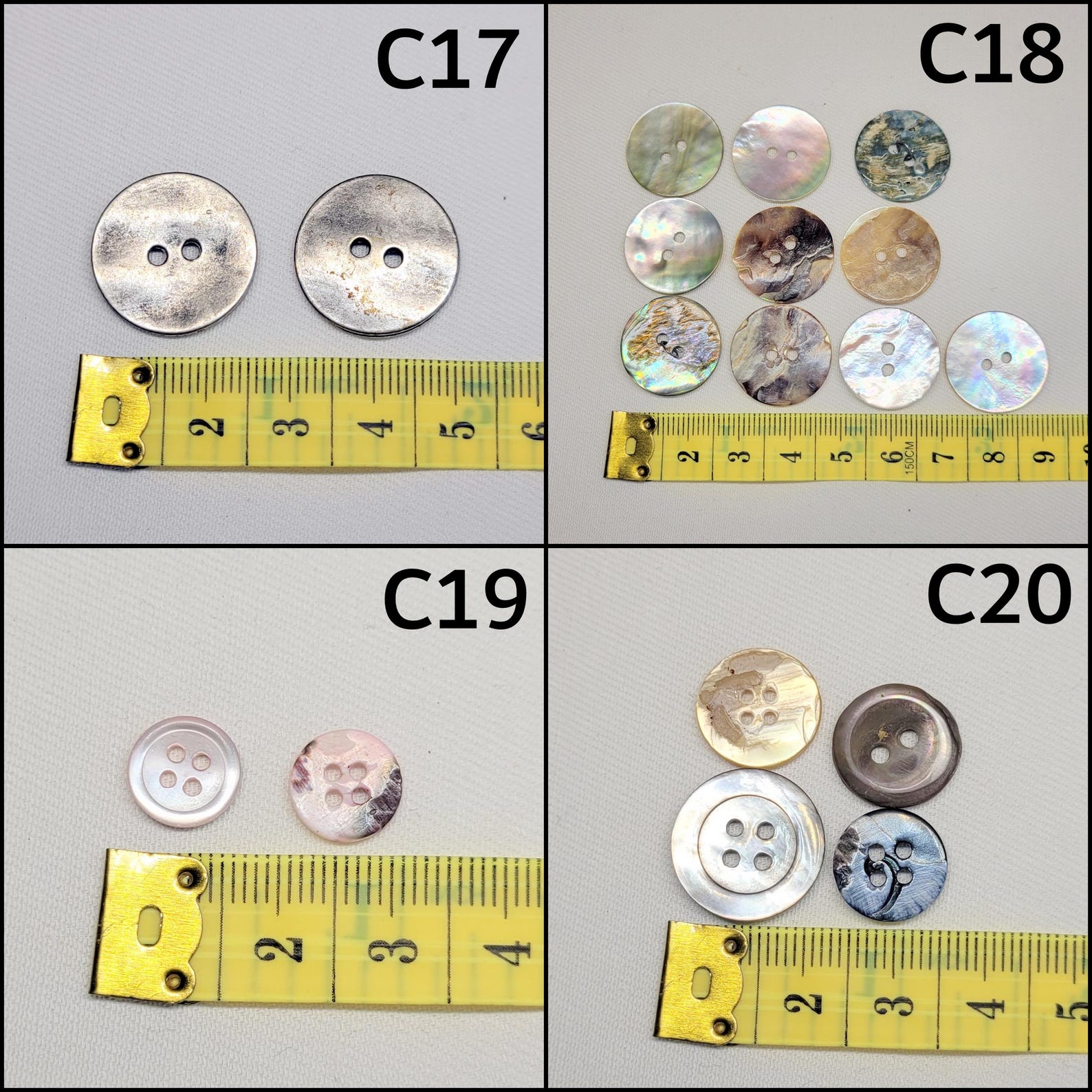 Vintage Buttons! 1940s 50s 60s 70s 80s 90s Buttons Various Sizes ...