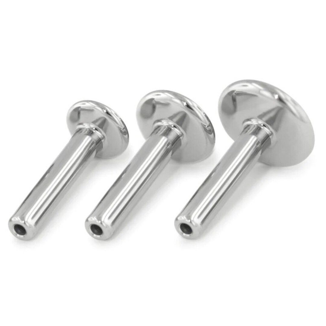 16g NEOMETAL Threadless Labret Post, Implant Grade Titanium, Push/press ...