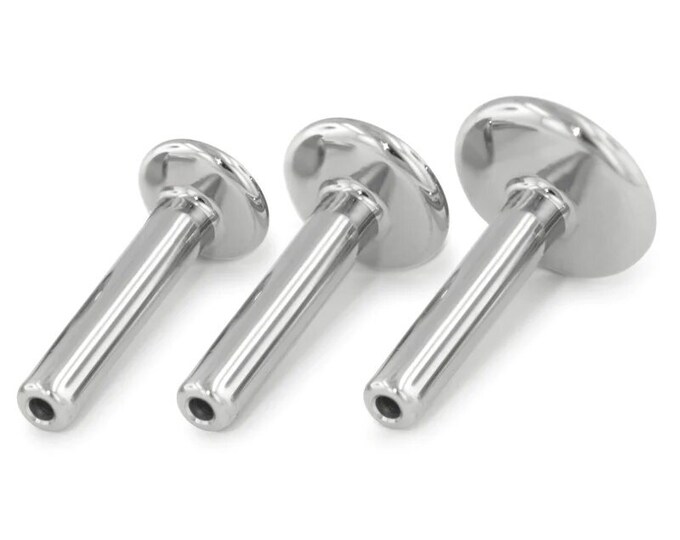 16g NEOMETAL Threadless Labret Post, Implant Grade Titanium, Push/press ...