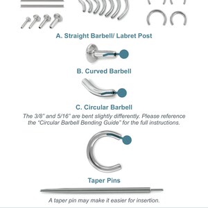 14g NEOMETAL Threadless Labret Post Implant Grade Titanium - Etsy