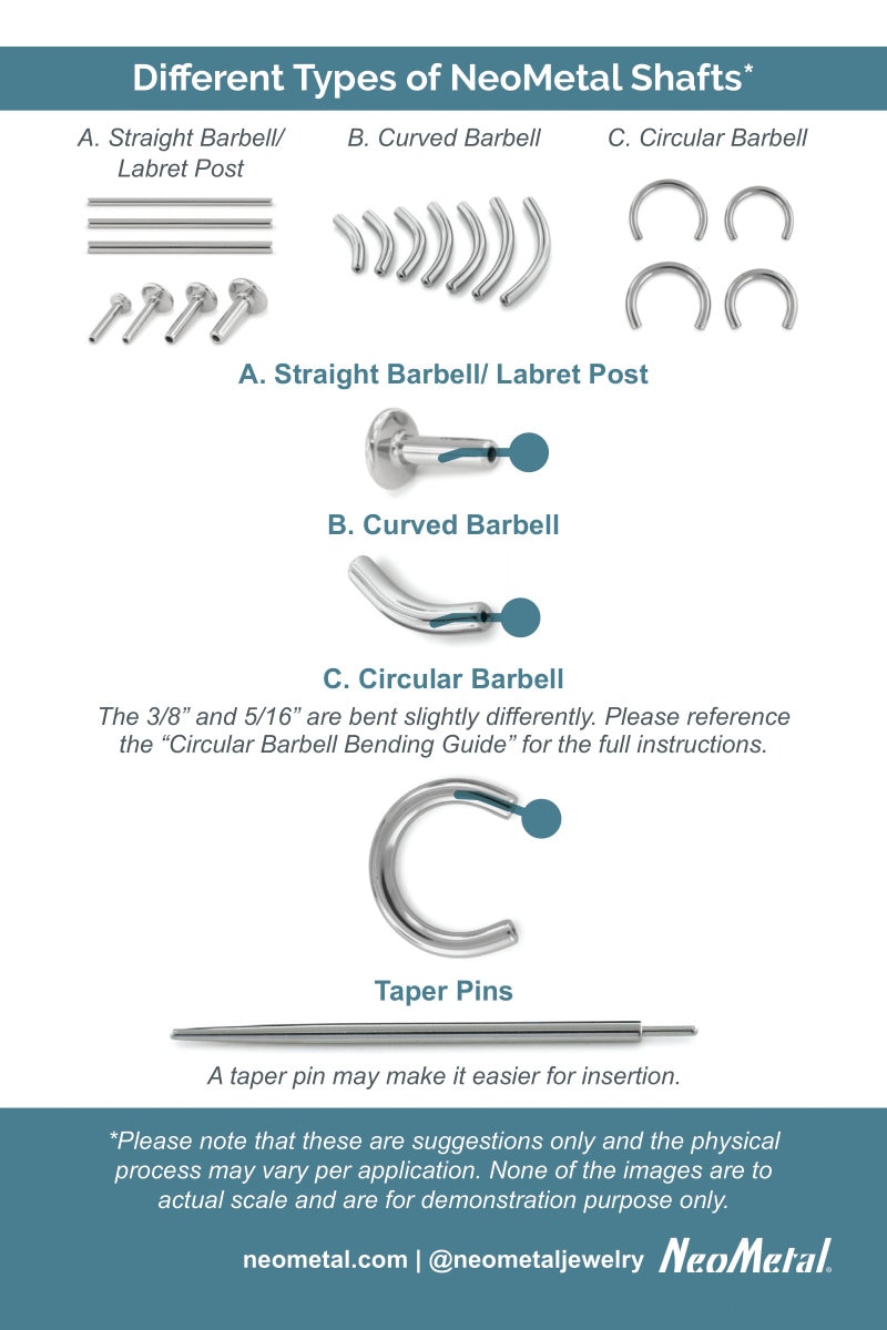 14g NEOMETAL Threadless Labret Post Implant Grade Titanium - Etsy