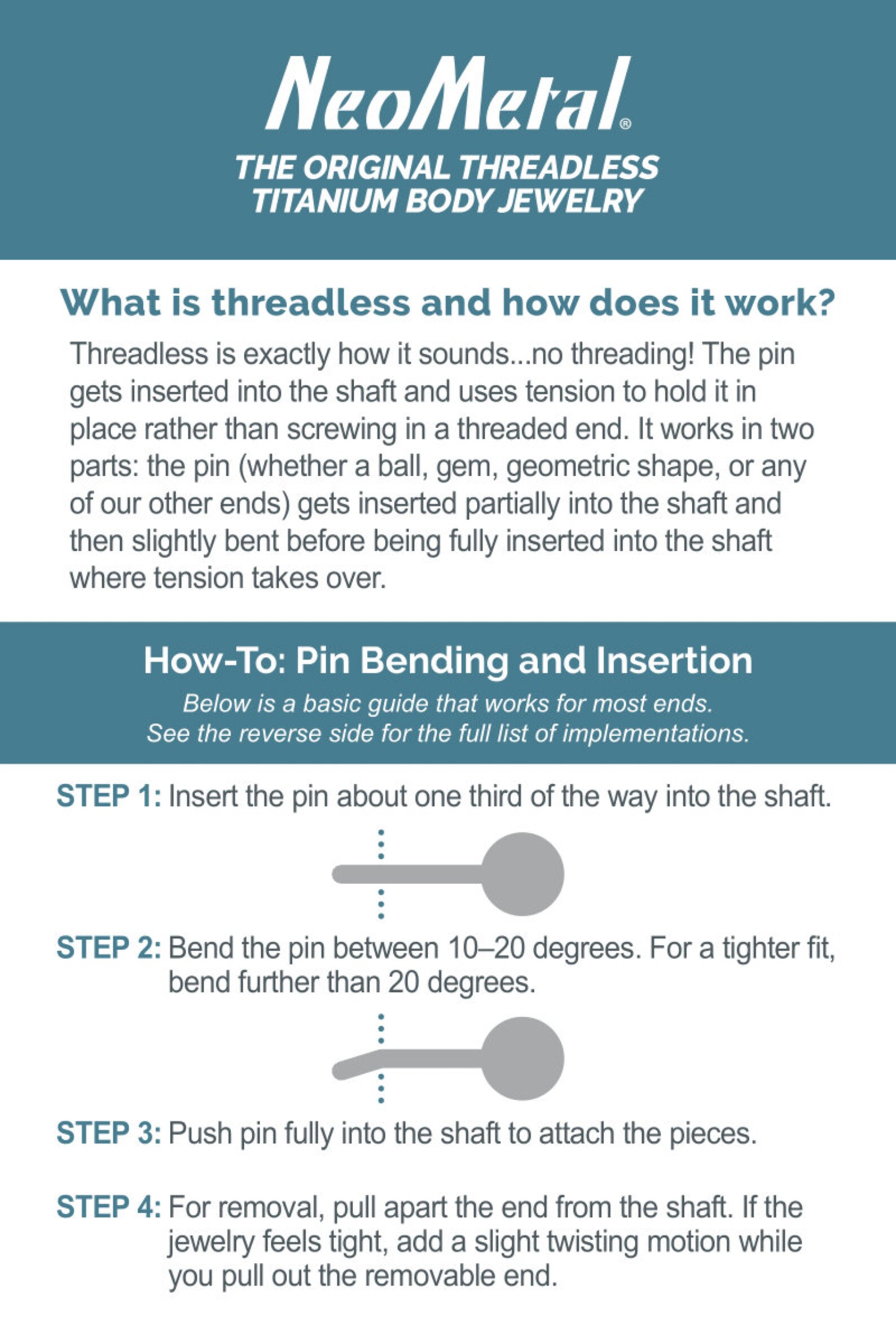 14g NEOMETAL Threadless Labret Post Implant Grade Titanium - Etsy