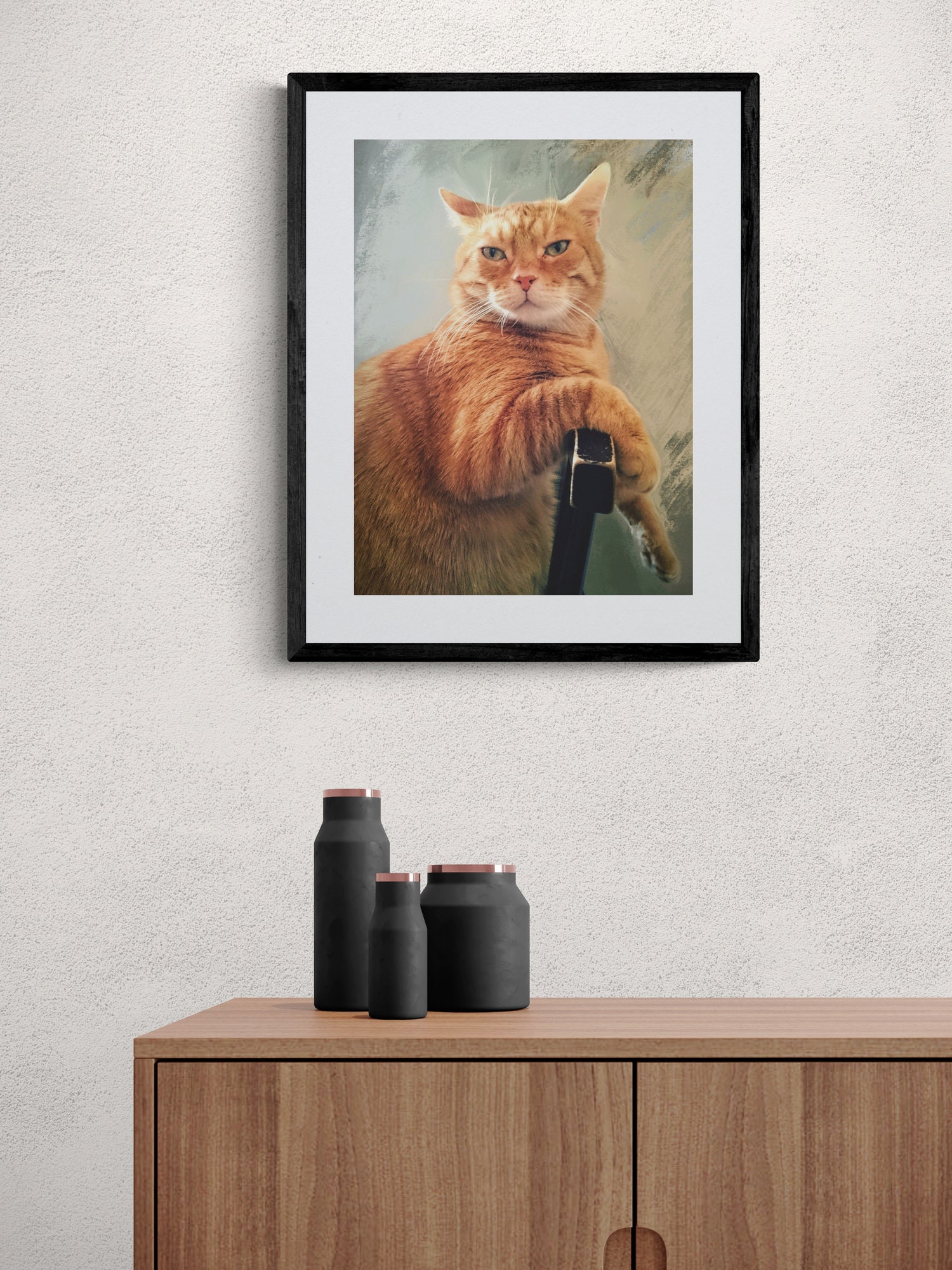 Printable Cat Wall Art. Downloadable Ginger Cat Poster. Cat - Etsy
