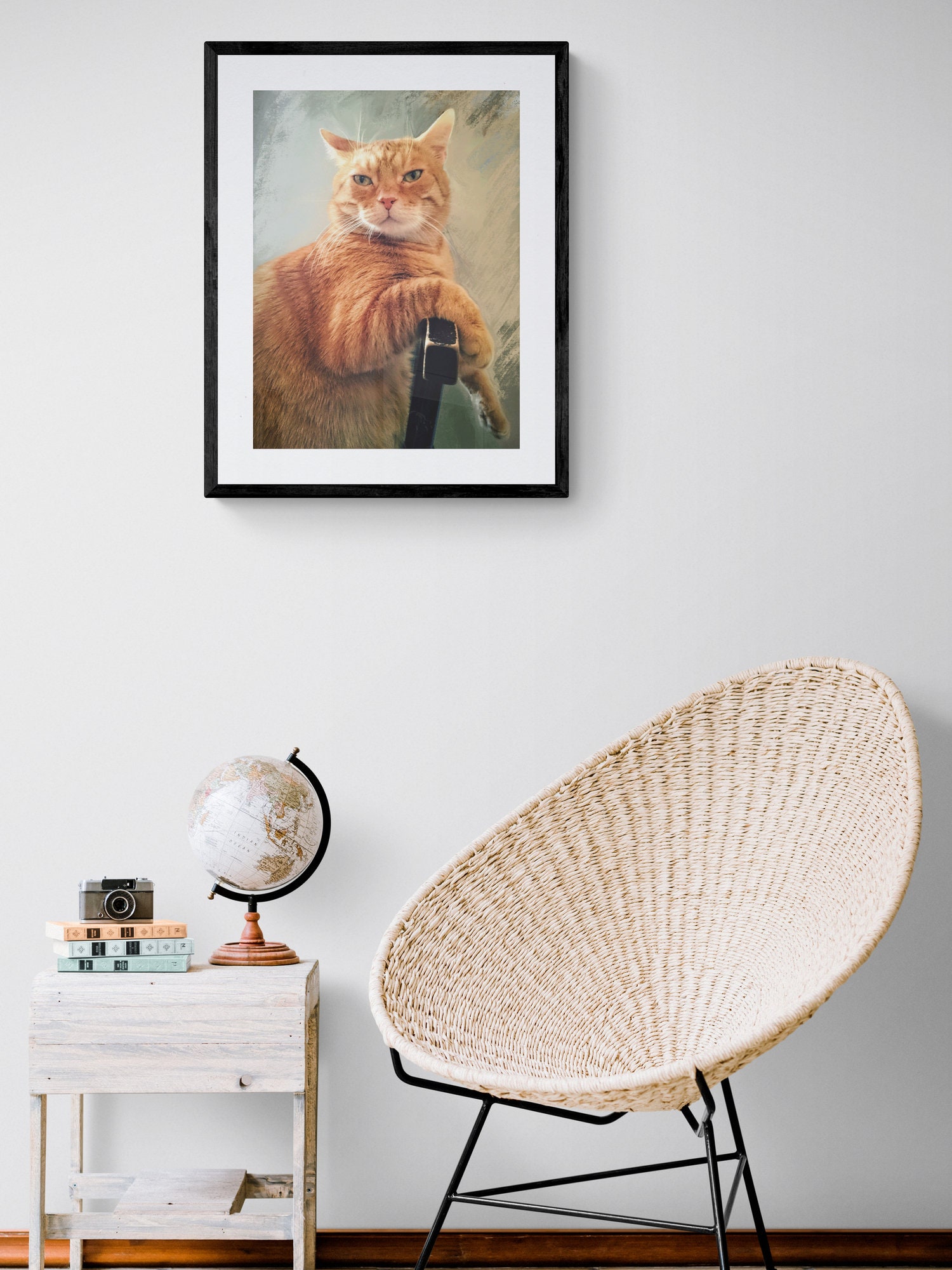 Printable Cat Wall Art. Downloadable Ginger Cat Poster. Cat Themed ...