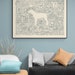 Dog Theme Poster. Dog Doodle Line Drawing. Minimalist Pet Printable ...