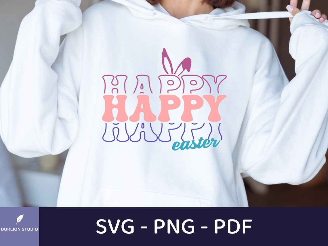 Happy Easter Retro Svg Png, Easter Kids Svg, Easter Shirt Svg, Easter ...