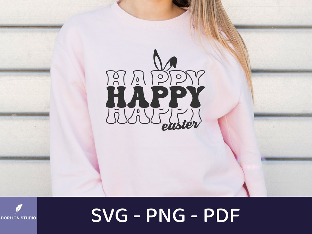 Happy Easter Retro Svg Png, Easter Kids Svg, Easter Shirt Svg, Easter ...