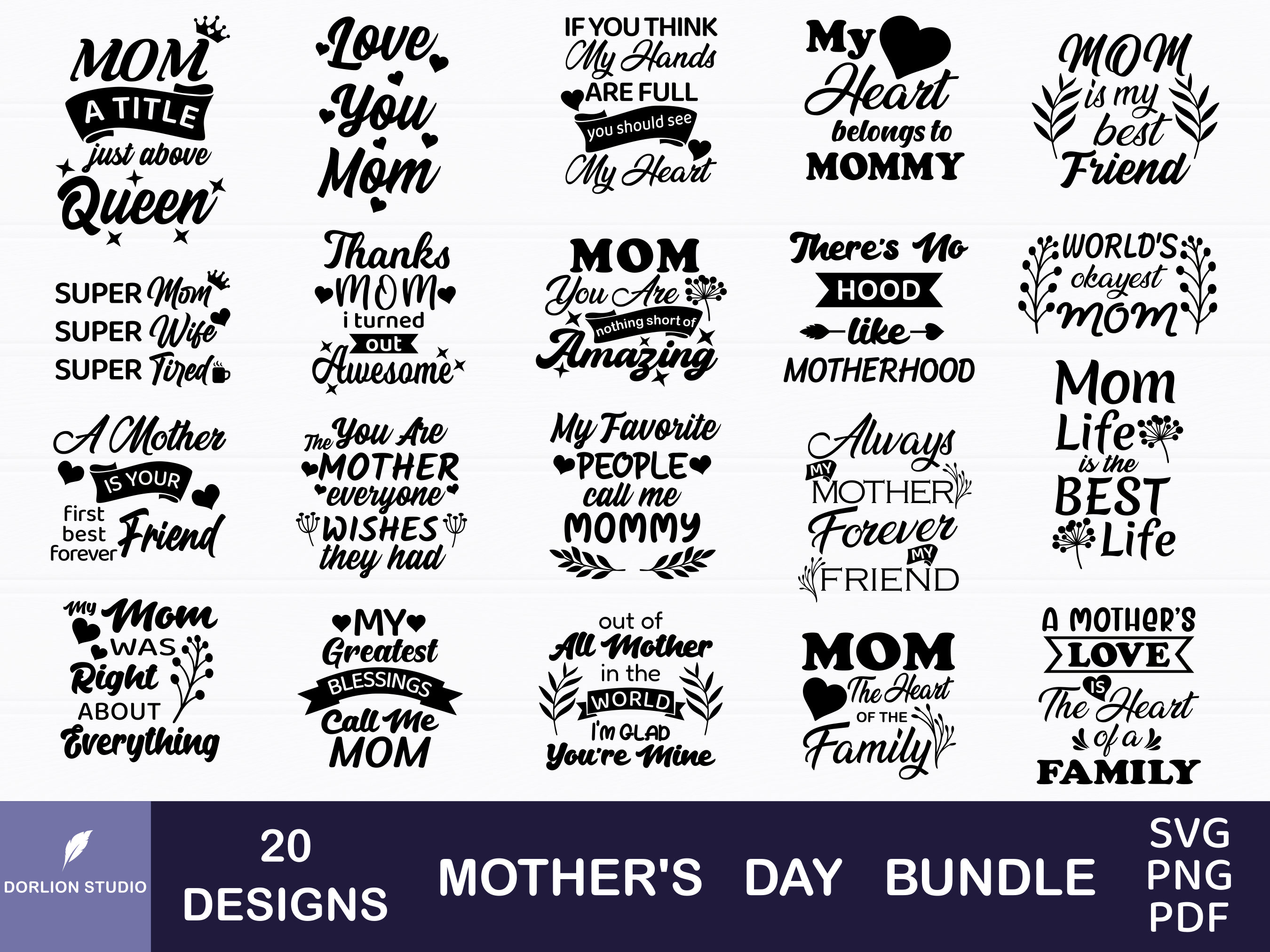 Mothers Day Bundle Svg Png, Mothers Day Svg Png, Mom Life Svg, Mother ...