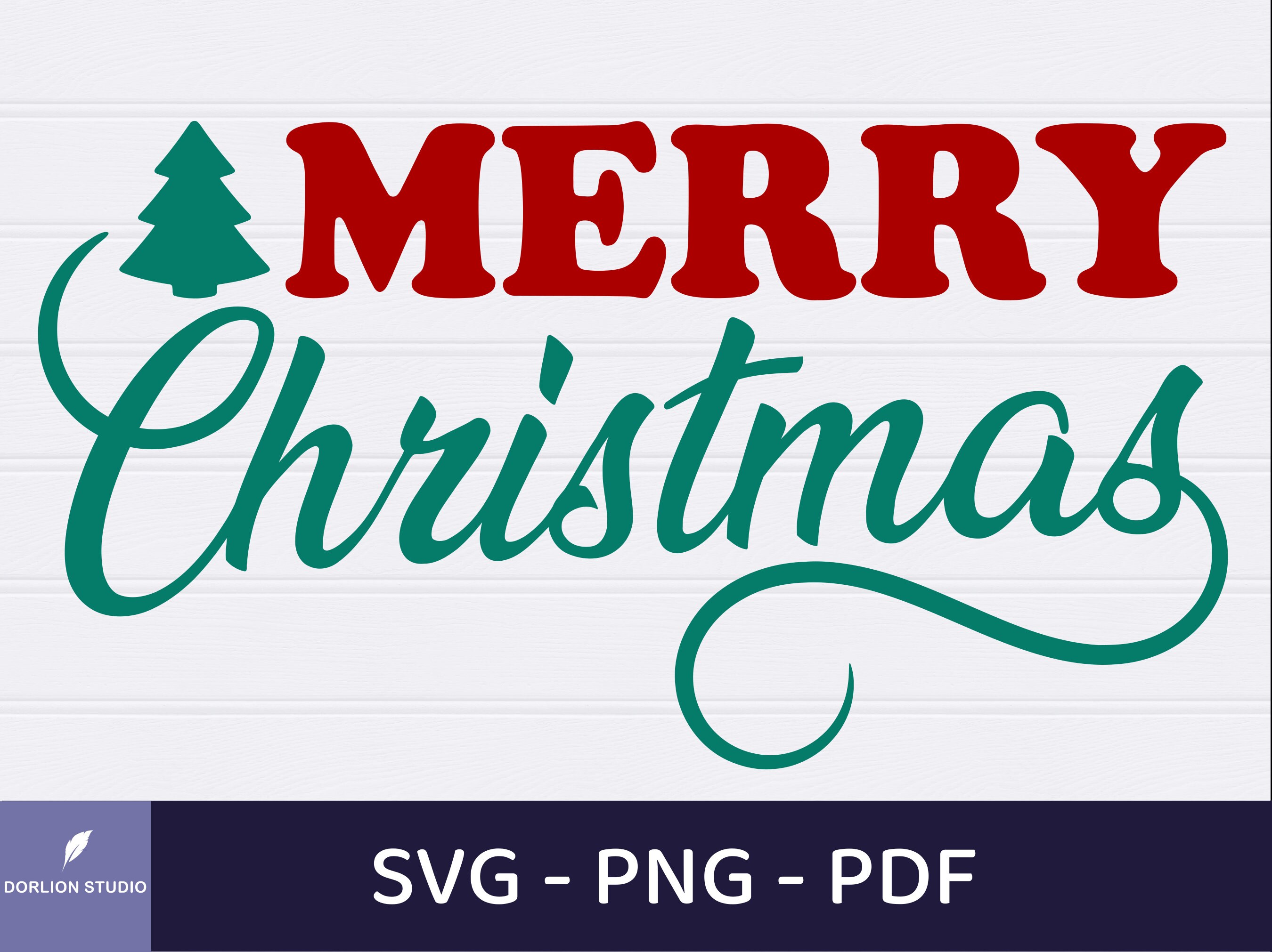 Merry Christmas Tree Svg, Christmas Tree Svg, Christmas Svg, Happy ...