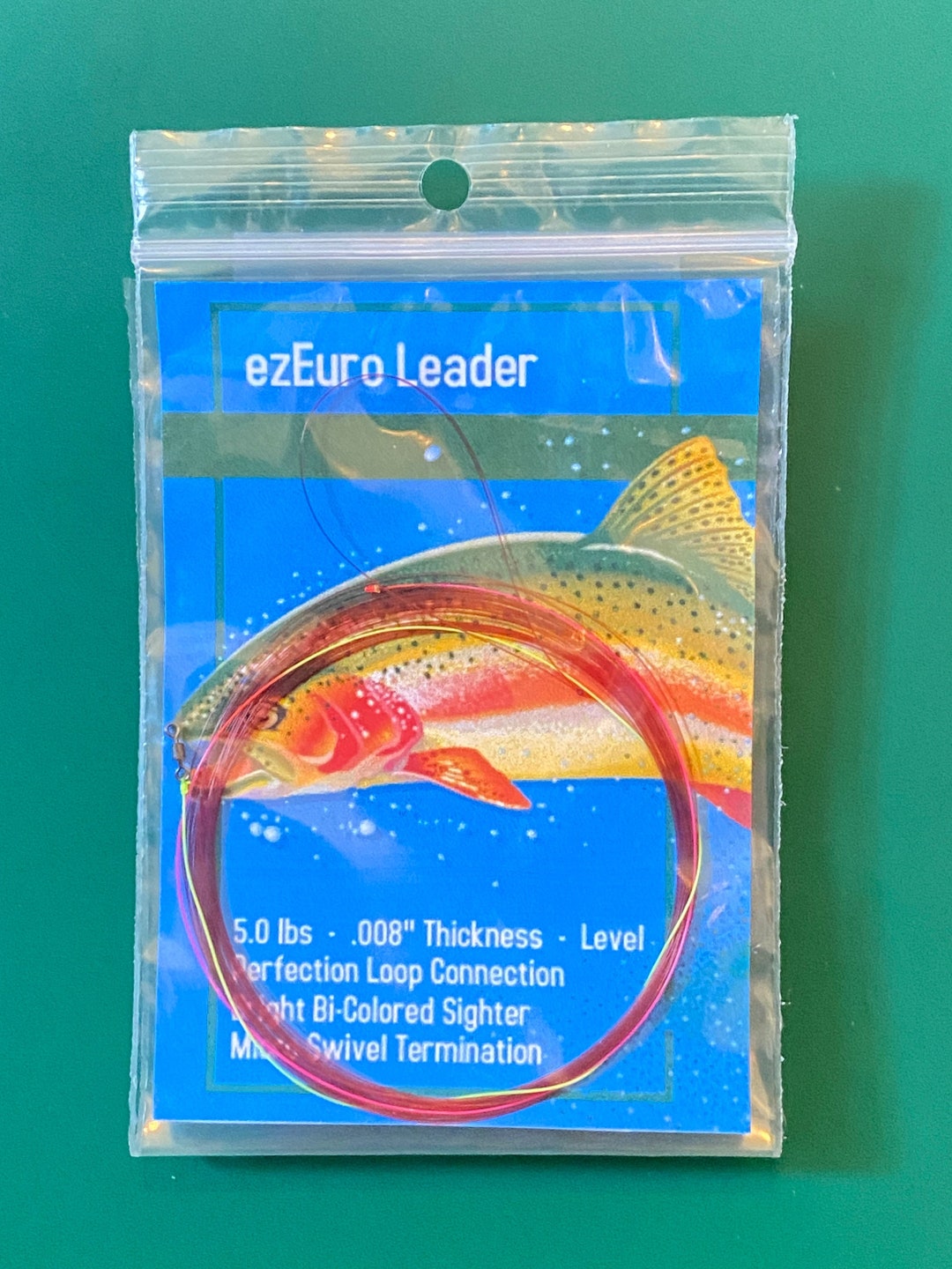 Hand Tied Euro Nymphing Leader: Maxima Chameleon, Bi-color Sighter - Etsy