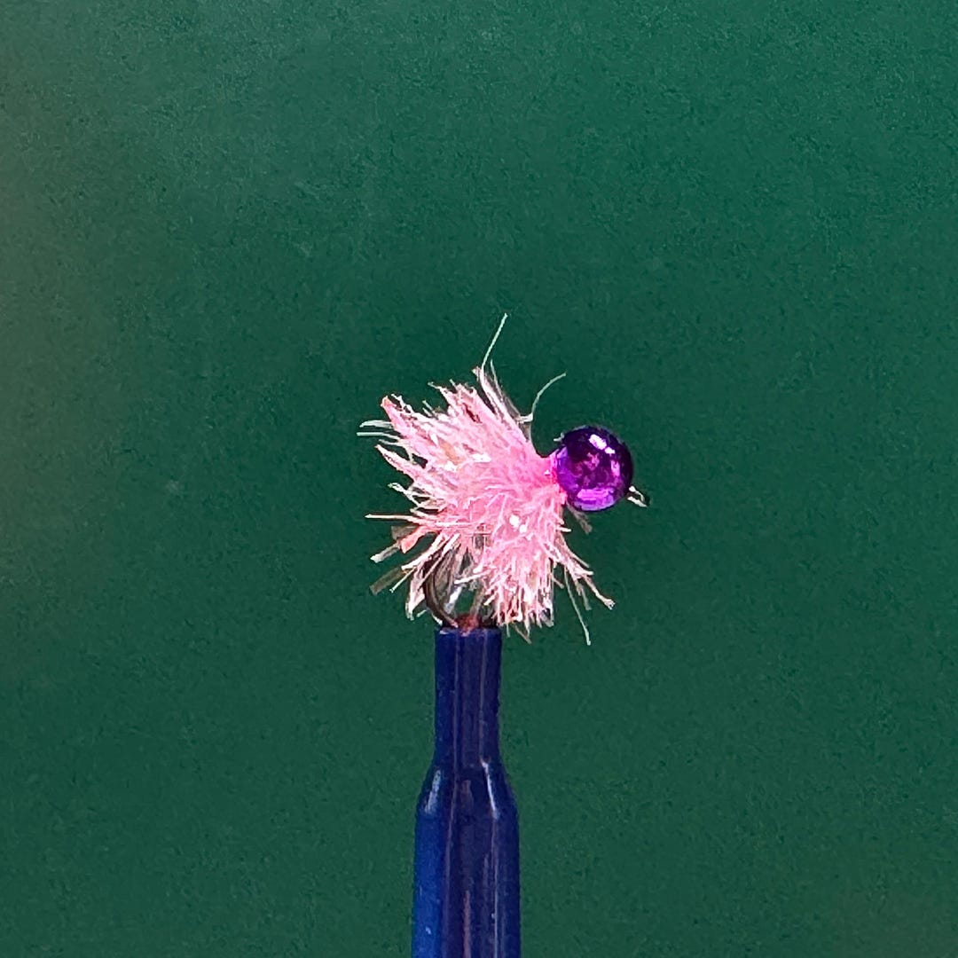 Super Mini Blob! Baby Pink With Metallic Purple Tungsten Bead! Awesome ...