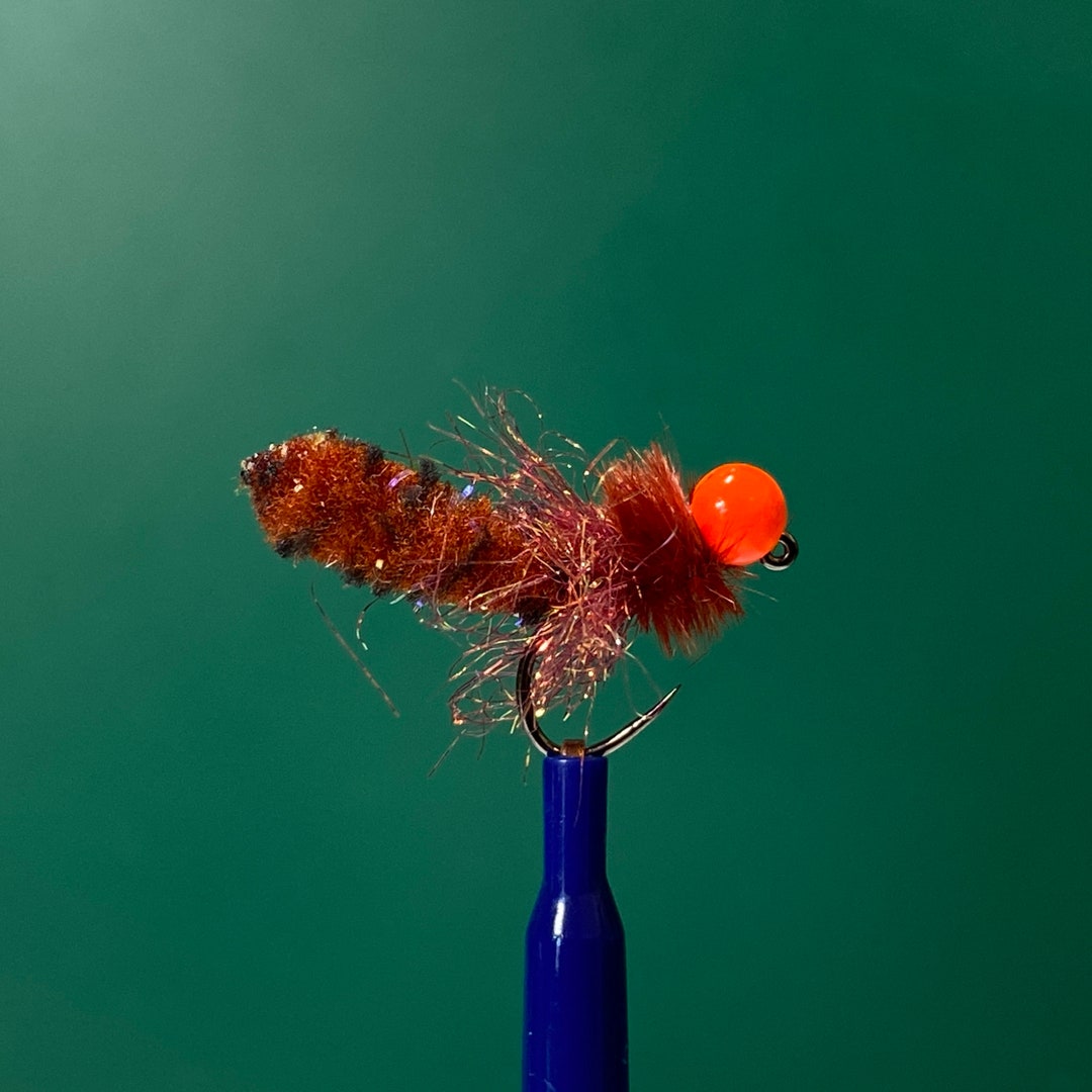 UV Mop Fly. Florescent Orange Tungsten Bead. Deadly With a Slow ...