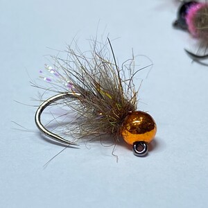 Pink Hog Fly Fishing Fly: Tungsten Bead Trout Jig - Hand Tied Fly ...