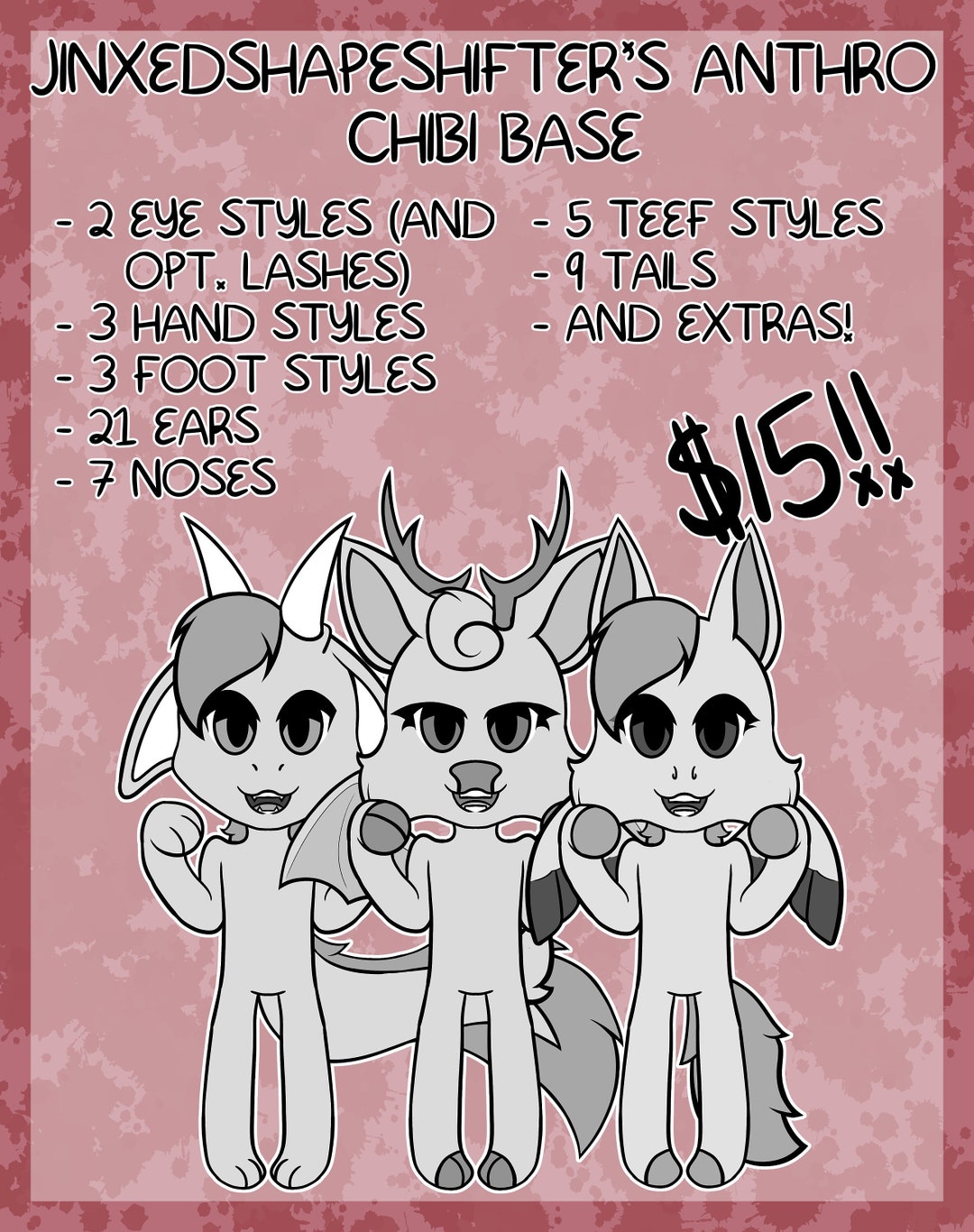 P2U Chibi Furry Base - Etsy